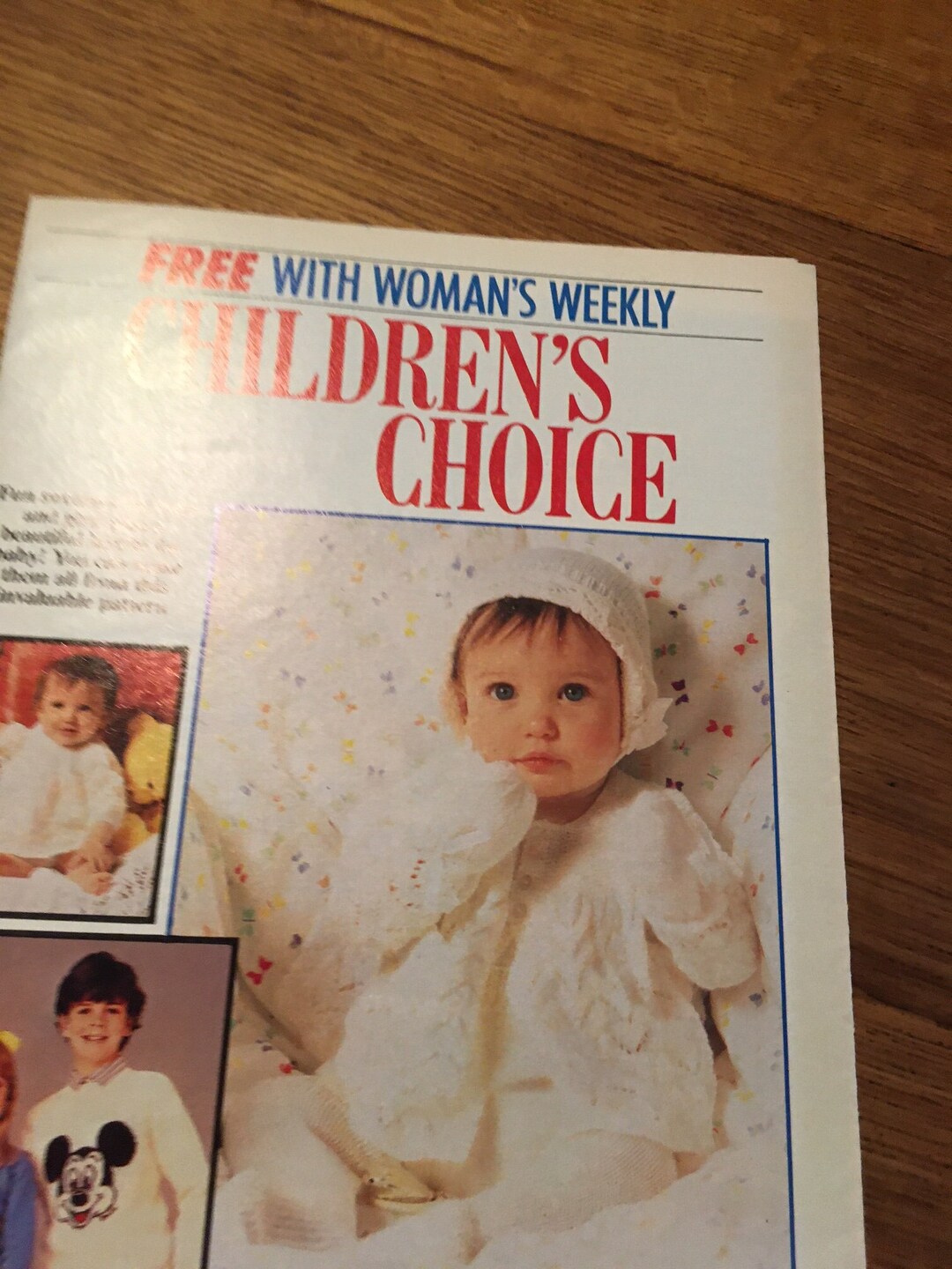 Mickey Mouse Donald Duck Original Knitting Pattern Sweater Jumper ...