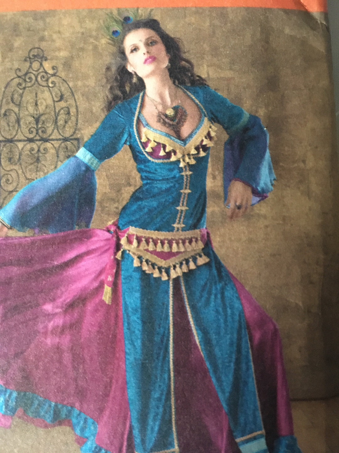 Belly Dancer Ghawazee' Coat Bollywood Gypsy Fortune Teller Steampunk ...