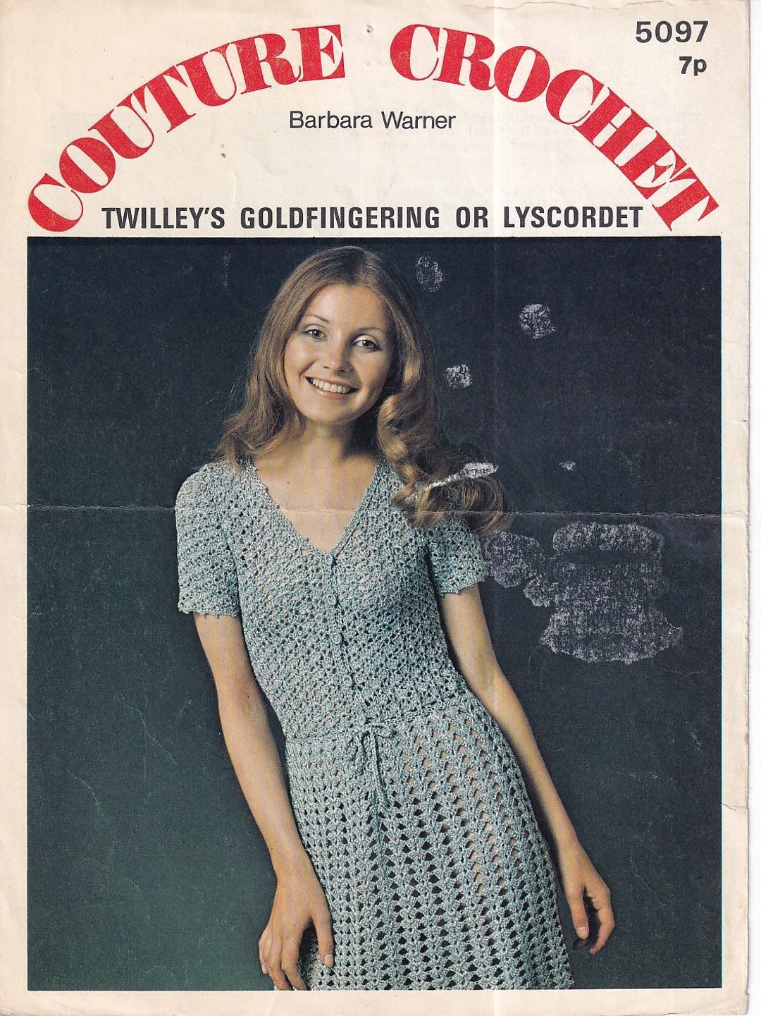1970s Crocheted Festival or Summer BBQ Dress Crochet Pattern - Retro ...