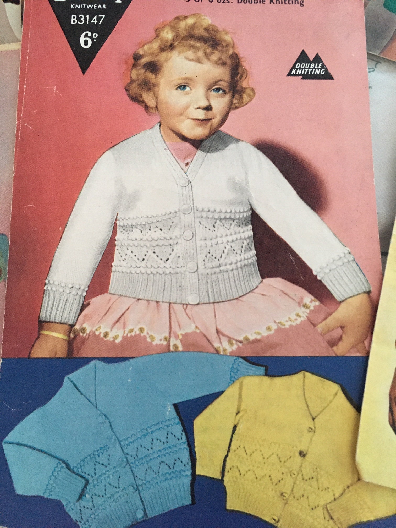 6 x Original Vintage 1960-1970s English Knitting Patterns & | Etsy