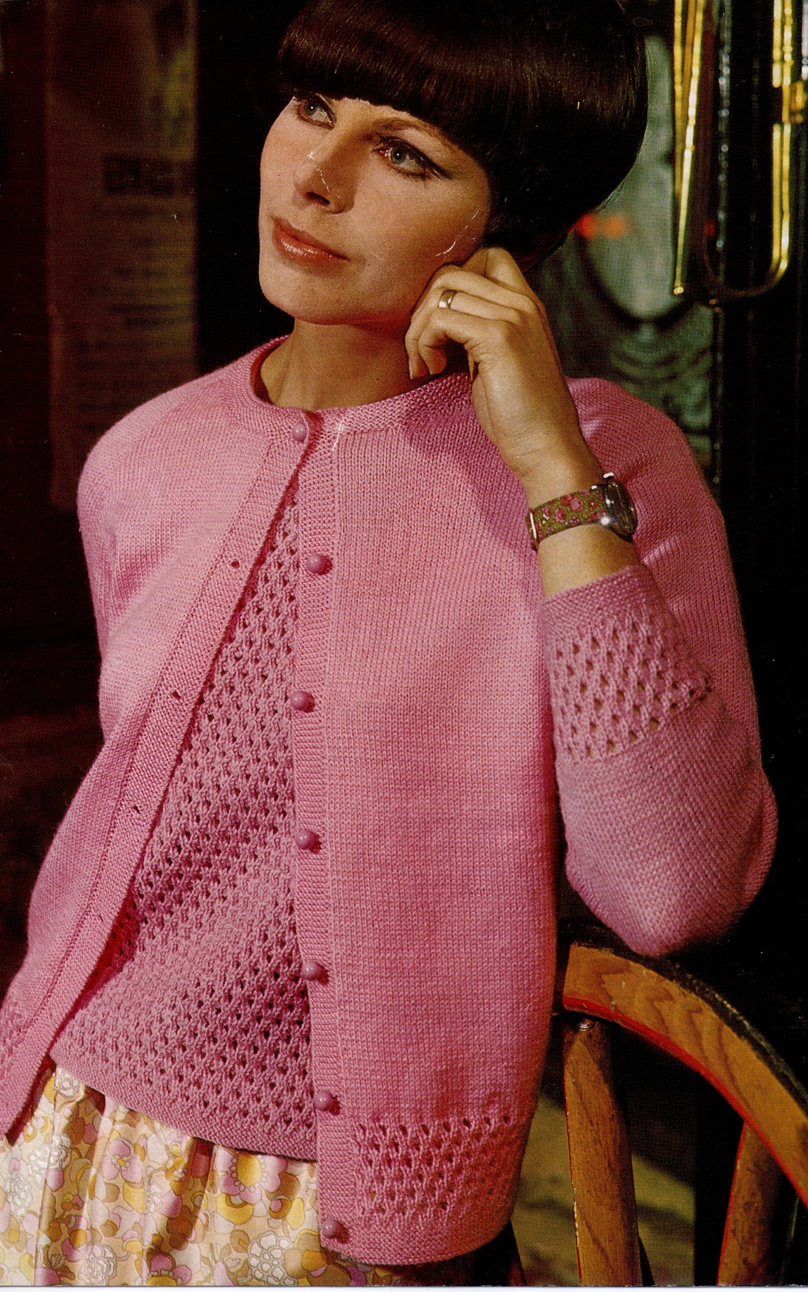 1960s Lady's Twin Set Woollen Cardigan & Top Digital Download Knitting ...