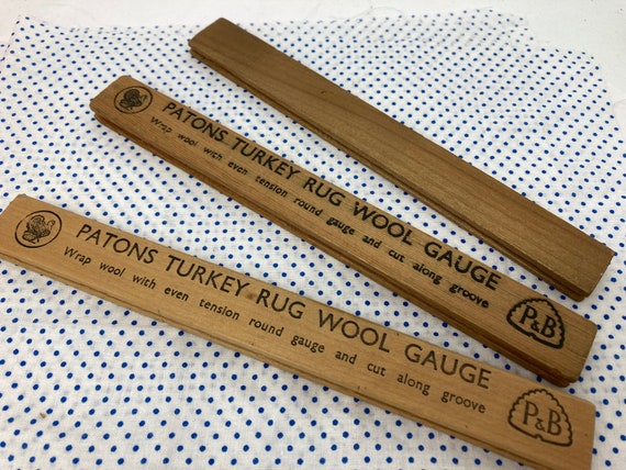 Vintage Patons Turkey Rug Wool Gauge Wool Rug Making - Etsy