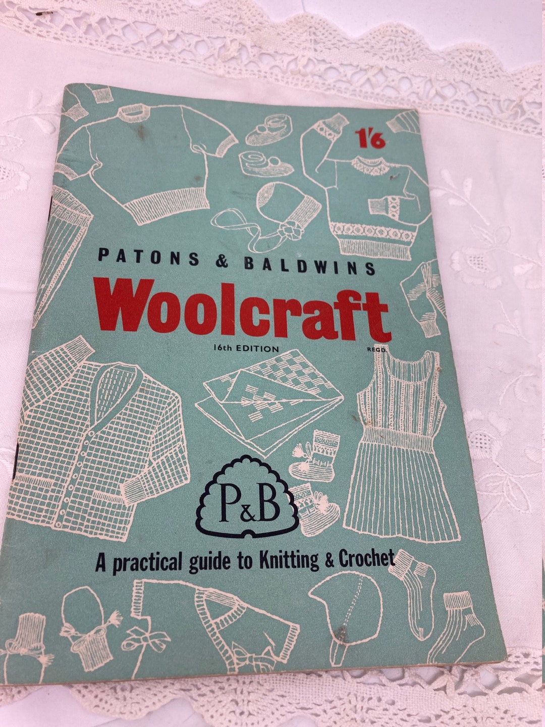 Vintage 1950s Woolcraft Practical Guide to Knitting and Crochet Patons ...