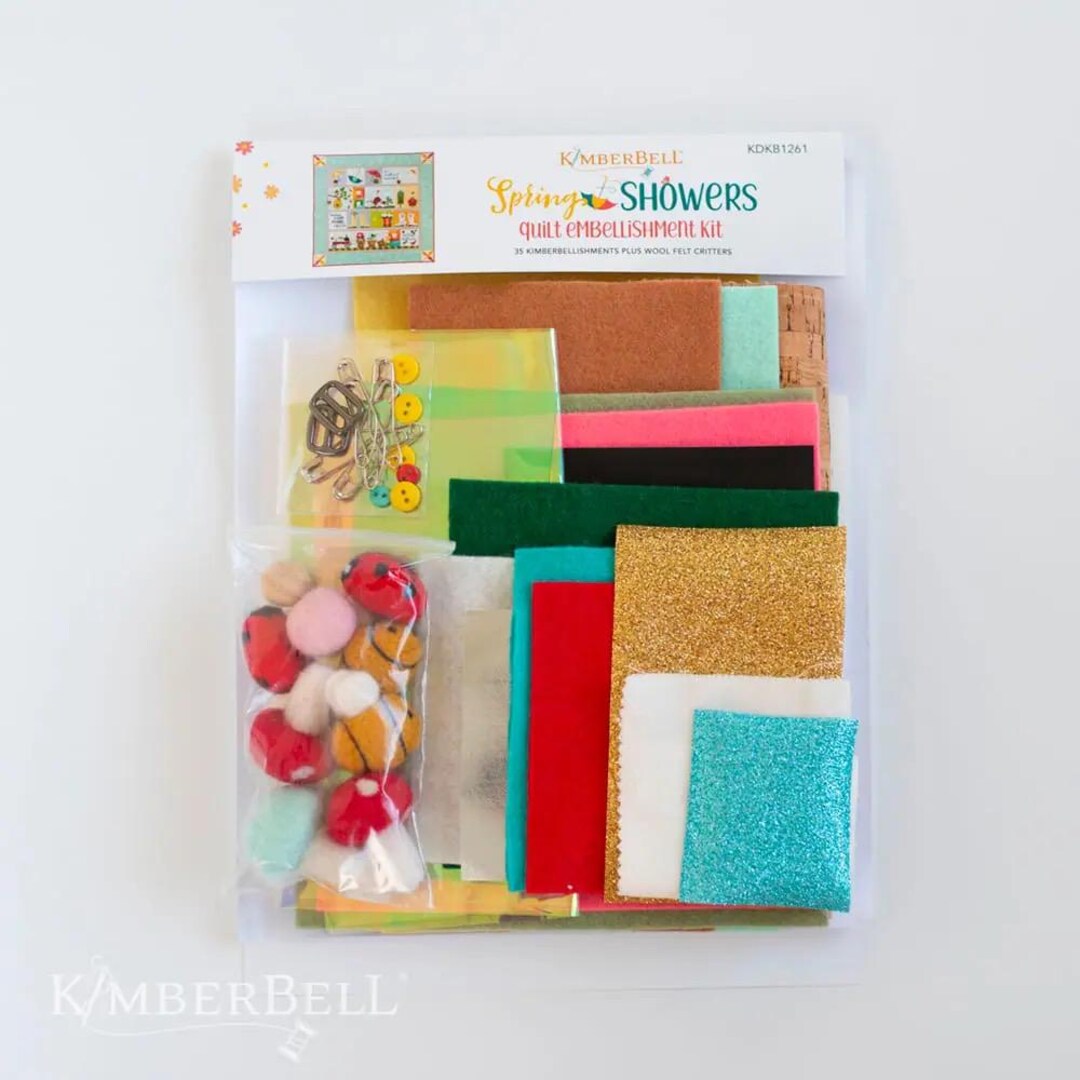 Kimberbell - Spring Showers Quilt - Embellishment Kit - Etsy