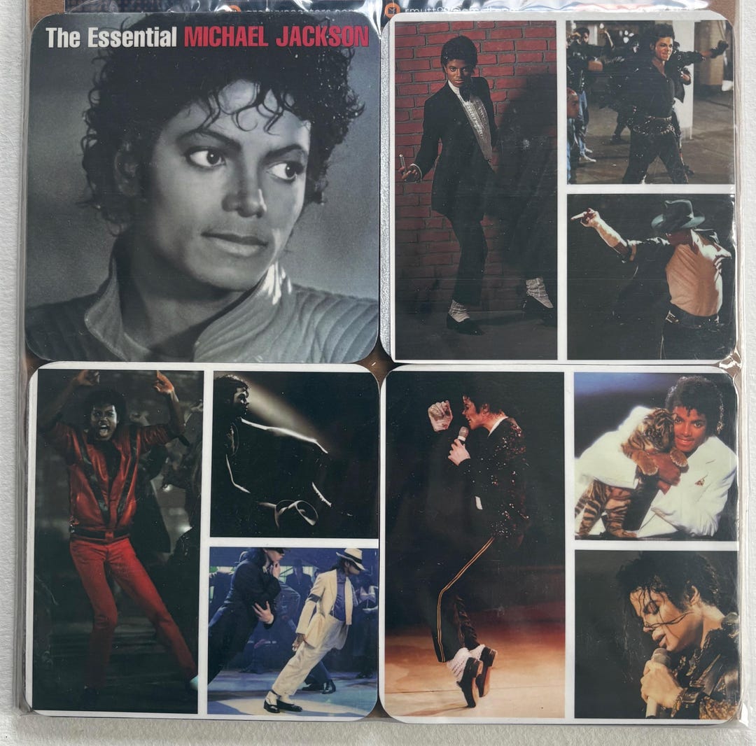 4 Premium Vintage - Michael Jackson - Drink Coasters - Etsy