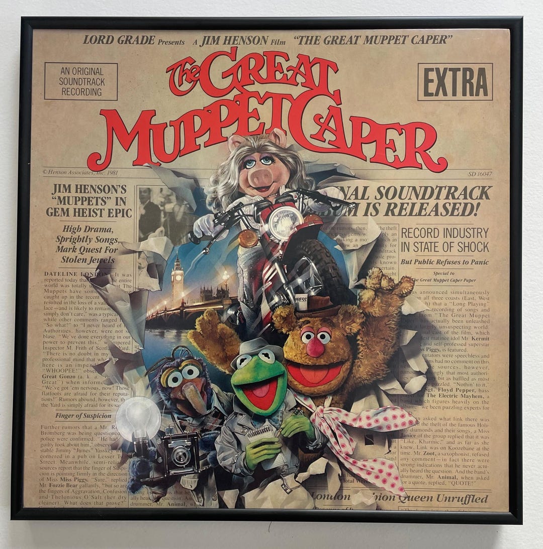 Muppets - the Great Muppet Caper Framed Record Lp Cover - Etsy