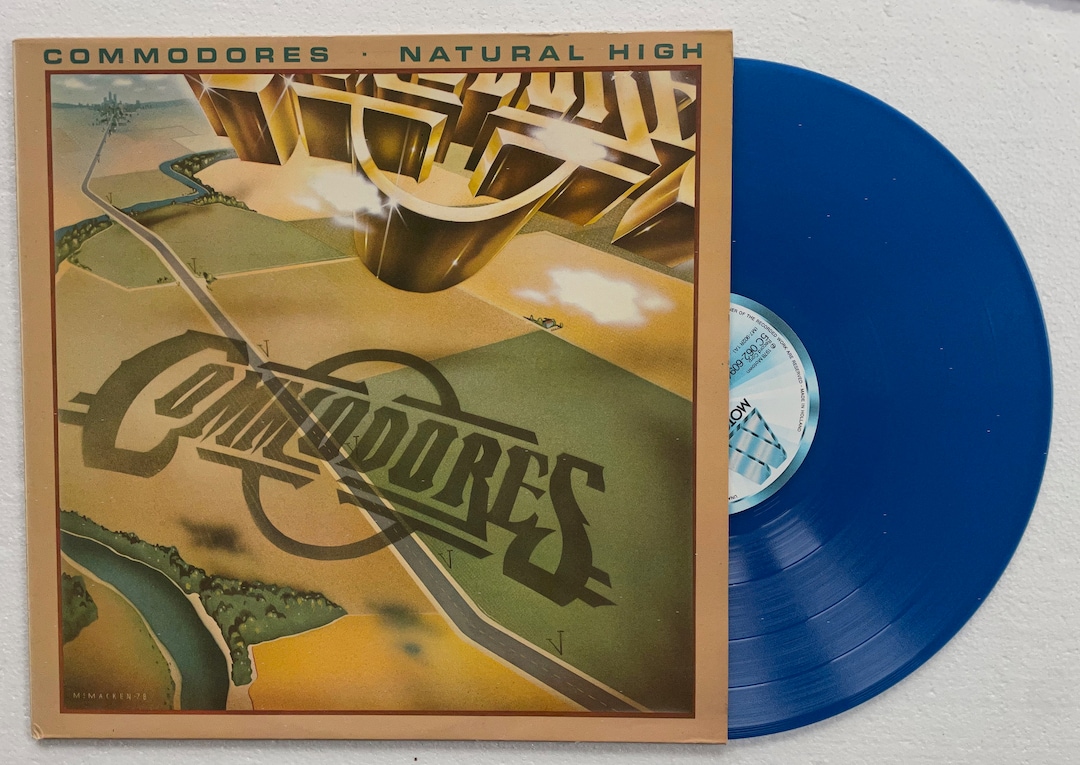 Commodores Lp Natural High. Blue Vinyl. Dutch Import. Vg+/m- - Etsy