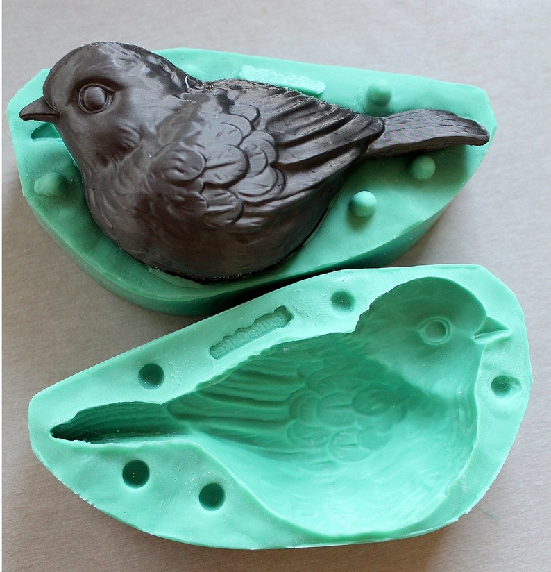 Bird Silicone Mold – 3D Bird Mold for Resin, Fondant, Clay, Jewelry ...