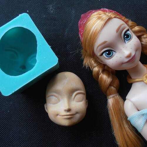 Silicone Mould Elsas FACE From FROZEN Cake Decorating Fondant - Etsy