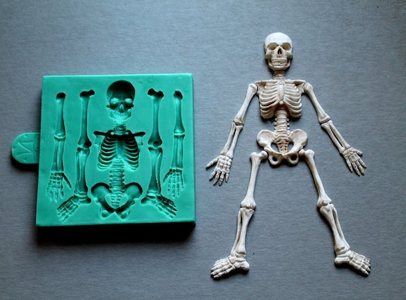 Silicone Mould / Skeleton HALLOWEEN by DOMOZETOV ART / - Etsy