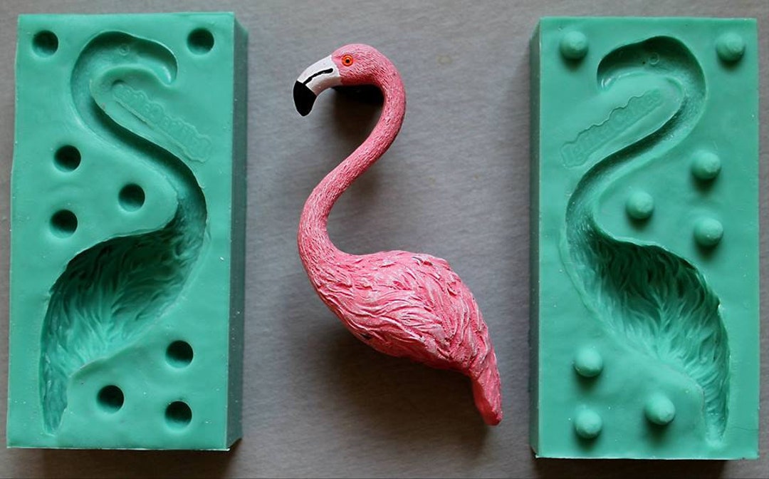 Silicone Mould 3D Flamingo Big Sugarcraft Cake Decorating Fondant ...