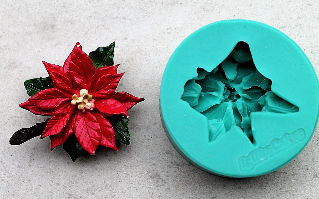 Silicone Mould / Poinsettia 2 / Sugarcraft Cake Decorating Fondant ...