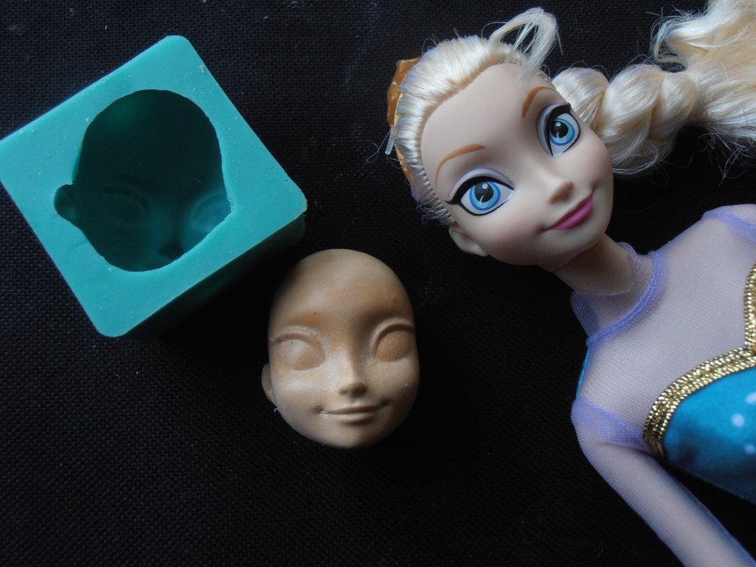 Silicone Mould Elsa’s FACE From FROZEN Cake Decorating Fondant / Fimo ...