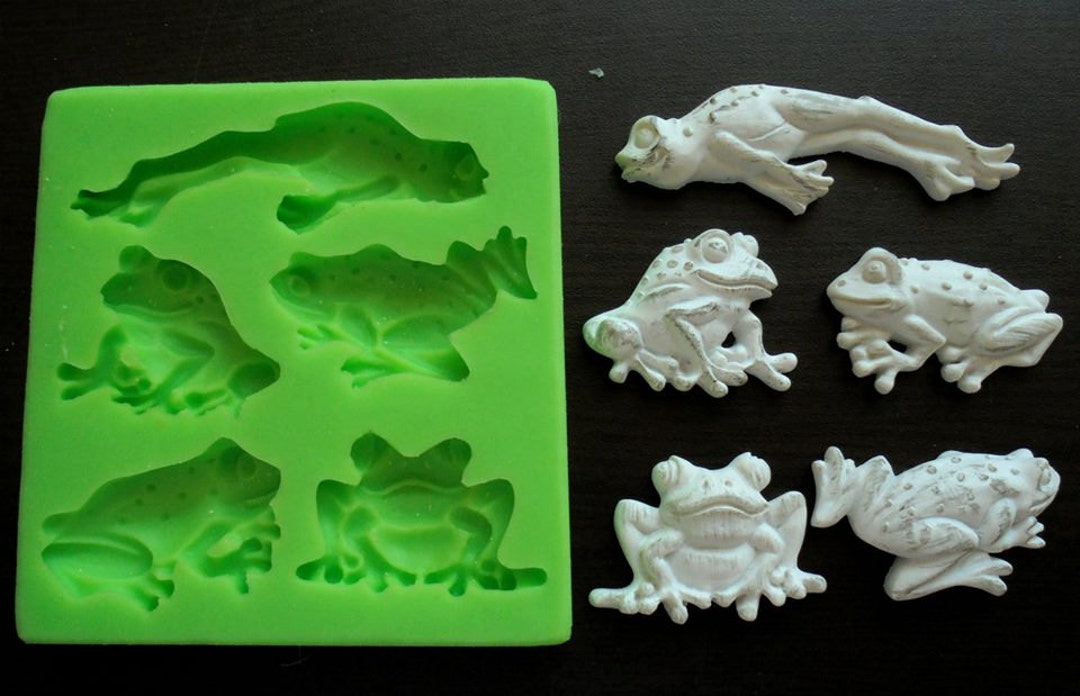 Silicone Mould / Frogs / Sugarcraft Cake Decorating Fondant / Fimo Mold ...