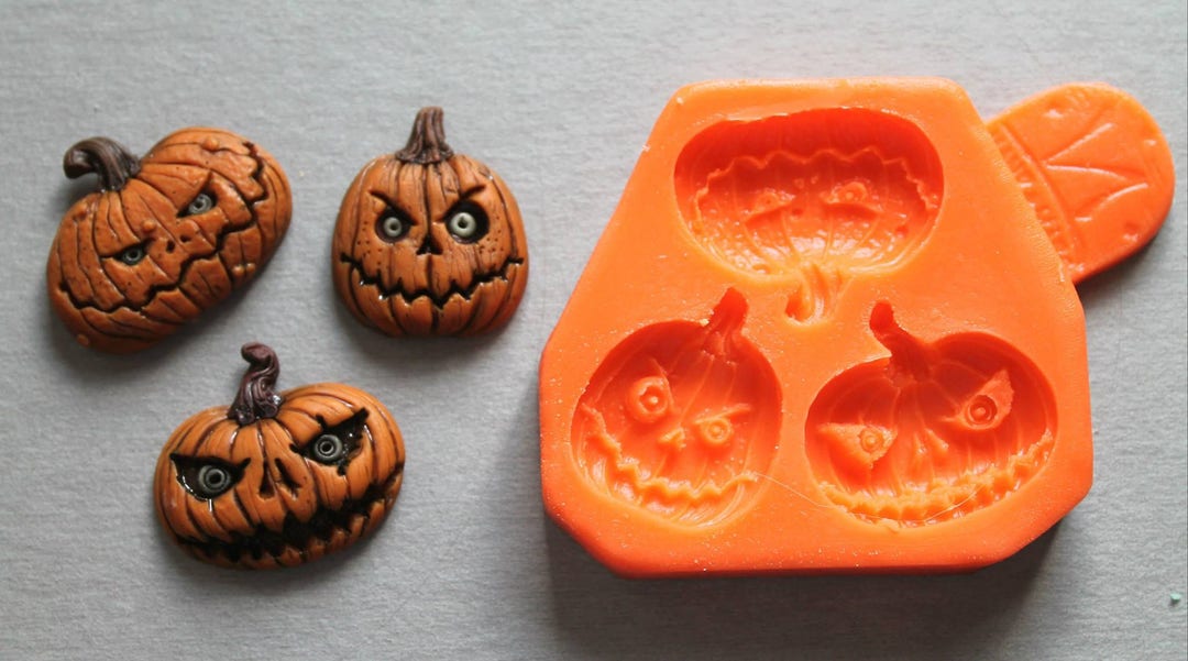 Silicone Mould / HALLOWEEN Pumpkins 2 by DOMOZETOV ART / Sugarcraft ...