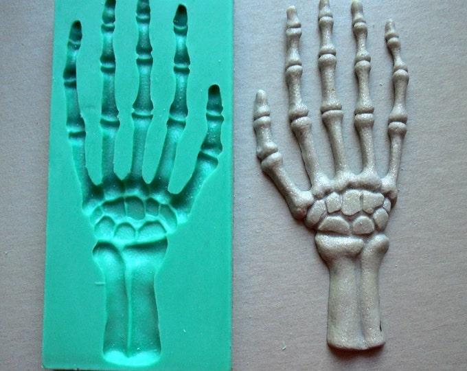 Silicone Mould / HALLOWEEN / Hand Skeleton / Sugarcraft Cake - Etsy