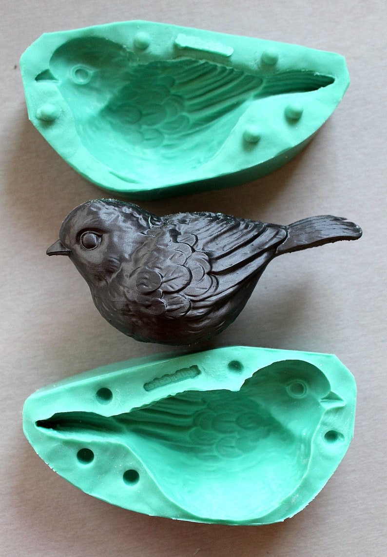 Bird Silicone Mold – 3D Bird Mold for Resin, Fondant, Clay, Jewelry ...
