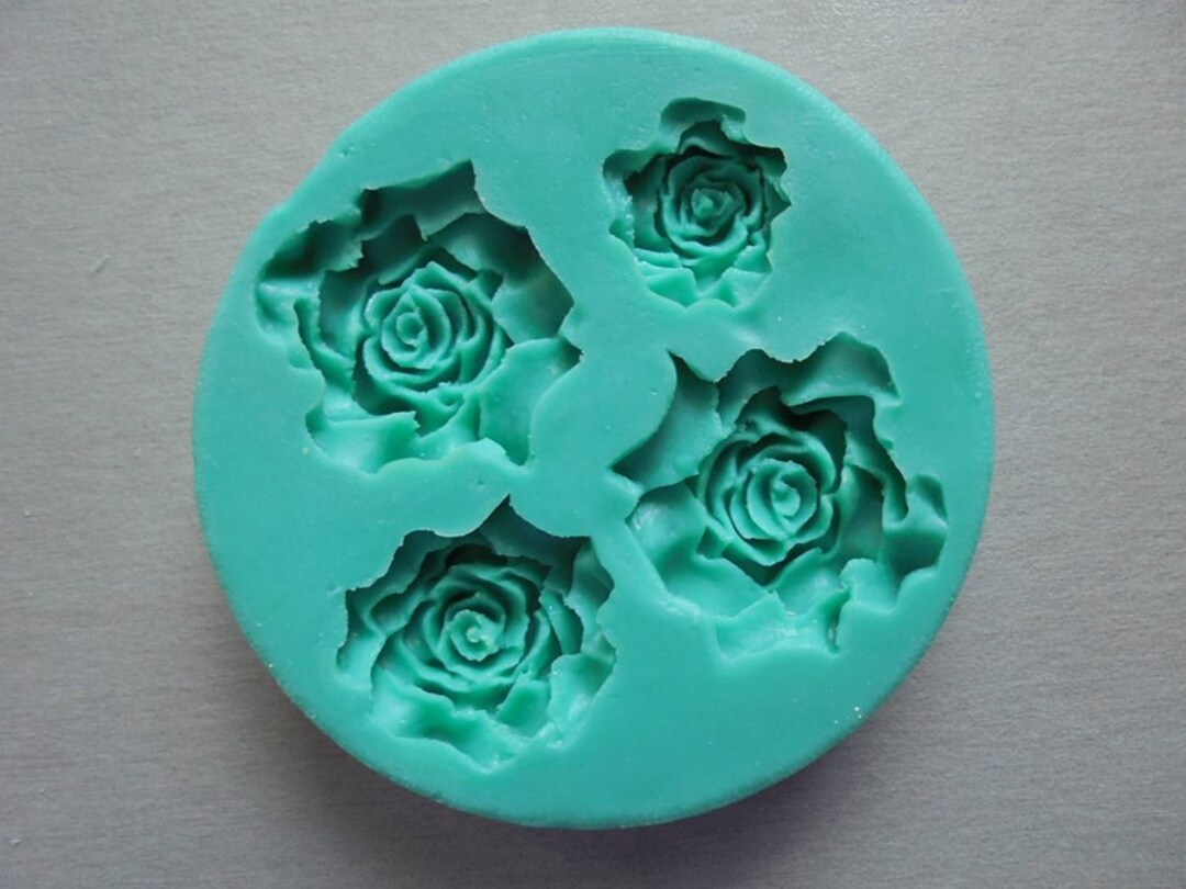 Silicone Mould ROSES 2 Sugarcraft Cake Decorating Fondant / Fimo Mold ...