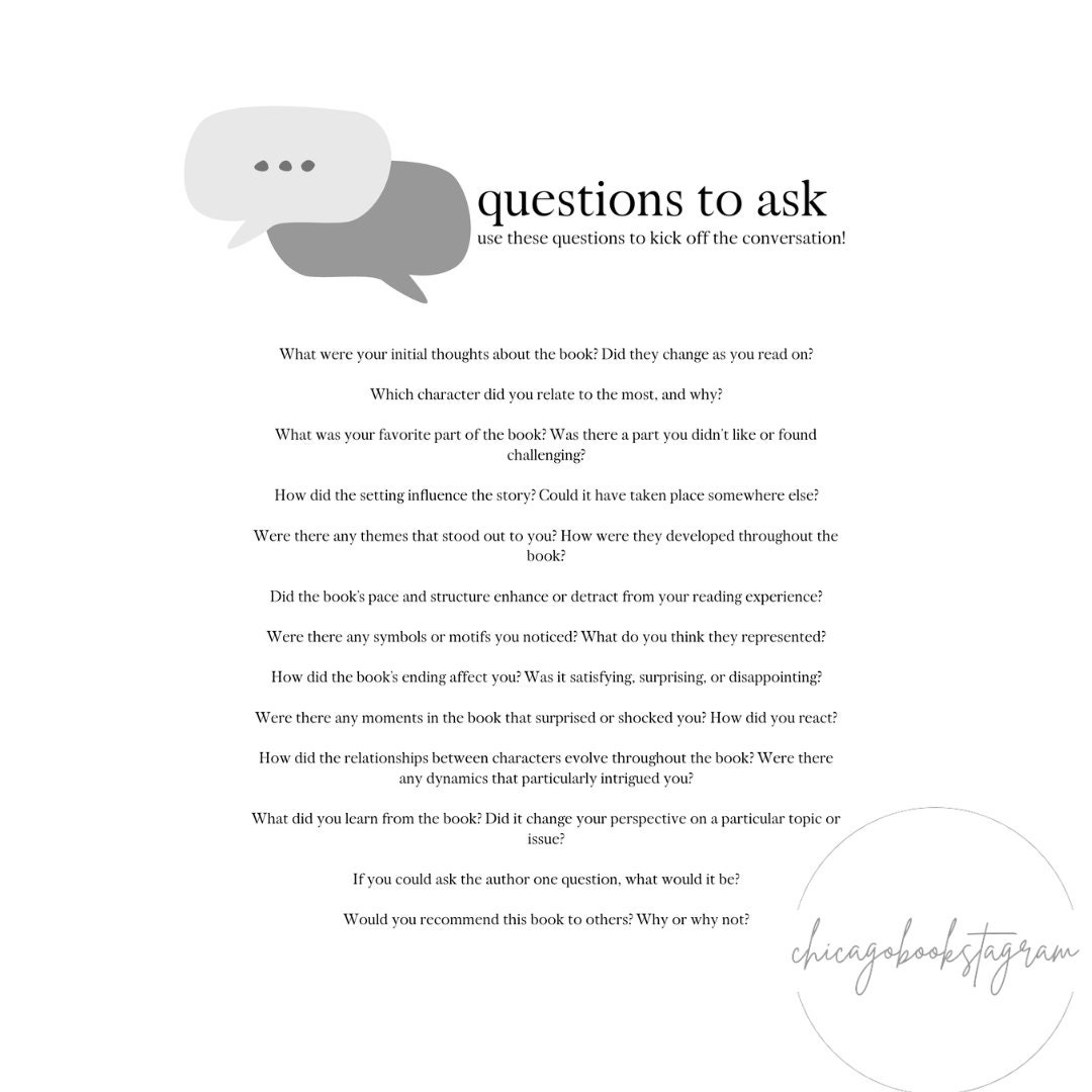 Book Club Kit - Fiction Books - Etsy