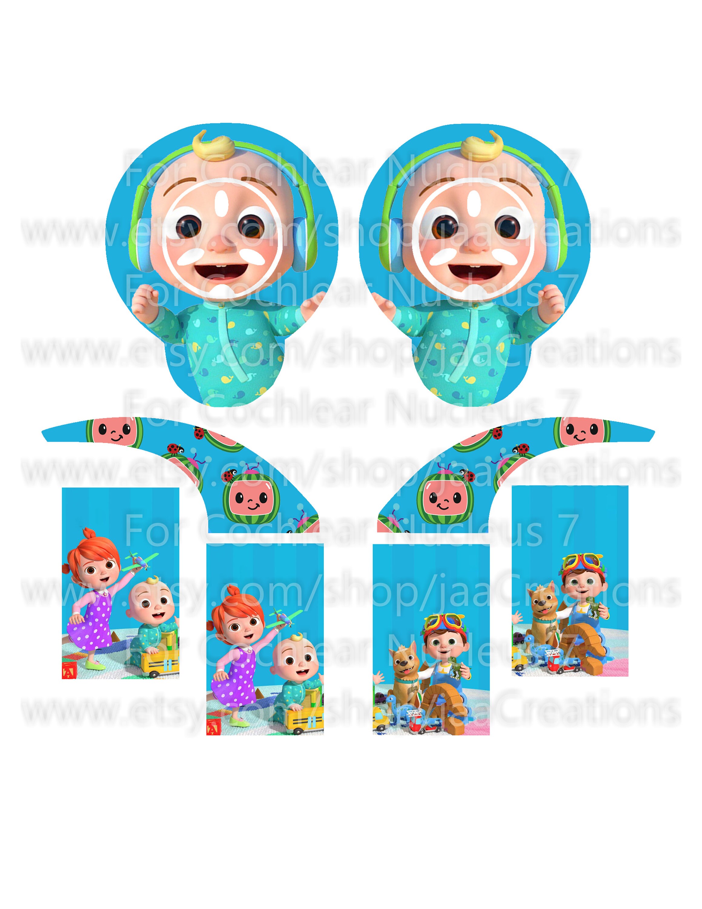 Paper Labels Paper & Party Supplies Characters for Cochlear Nucleus 7 ...