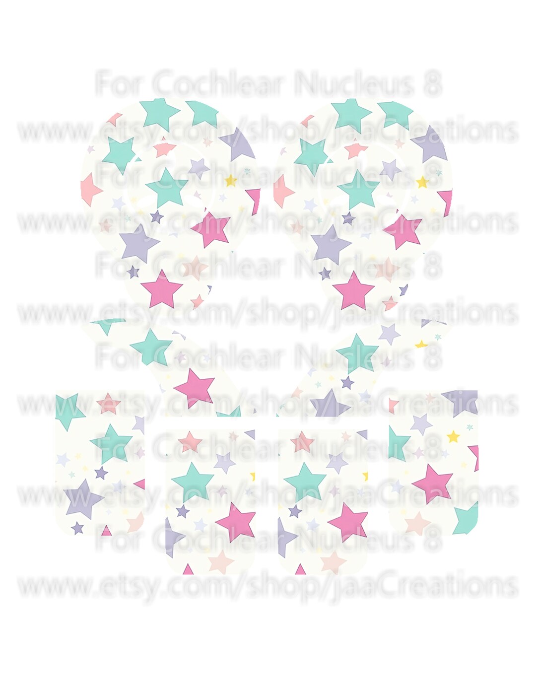 Star Design for Implants N8, N7, N6, Kanso, Kanso 2, Osia 2, Baha 6, Med El Sonnet, Ponto ...