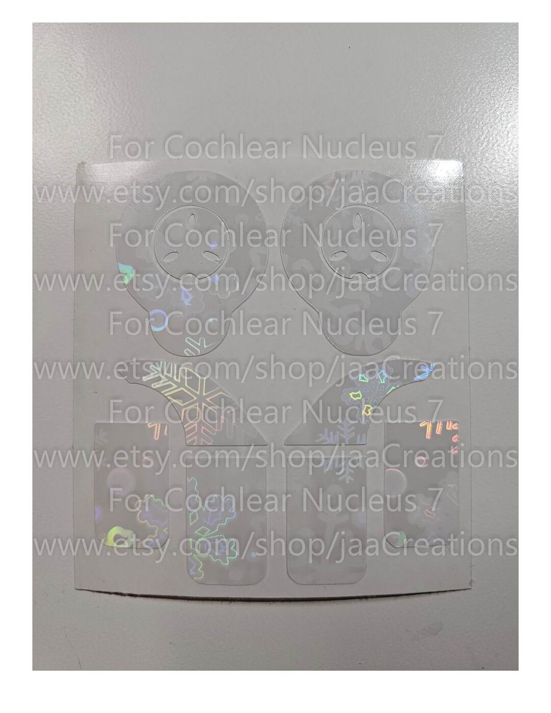 Holiday Christmas Holographic for Implants N8, N7, N6, Kanso, Kanso 2, Osia 2, Baha 6, Med El ...