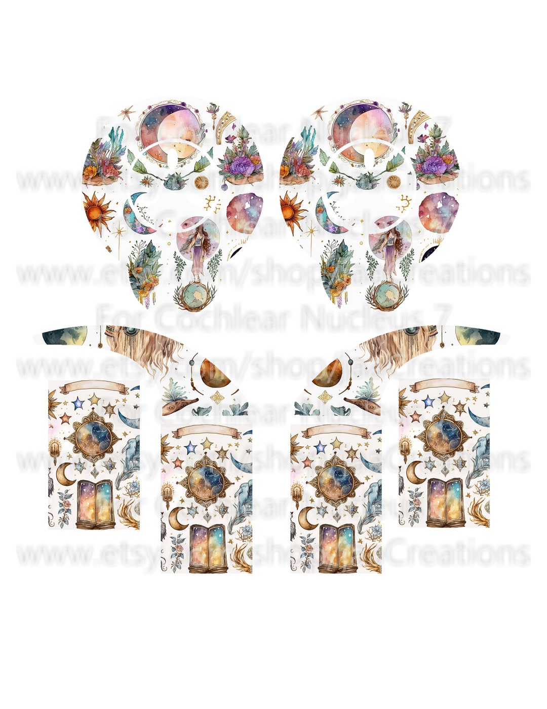 Patterns for Cochlear Nucleus 7 Sticker - Etsy