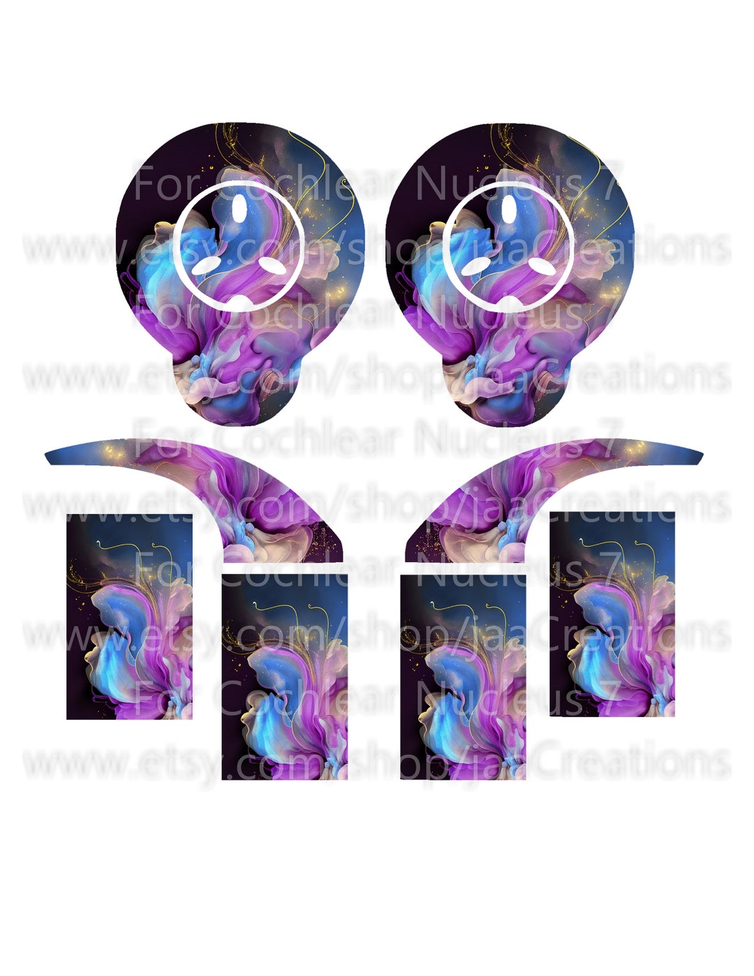 Patterns for Cochlear Nucleus 7 Sticker - Etsy