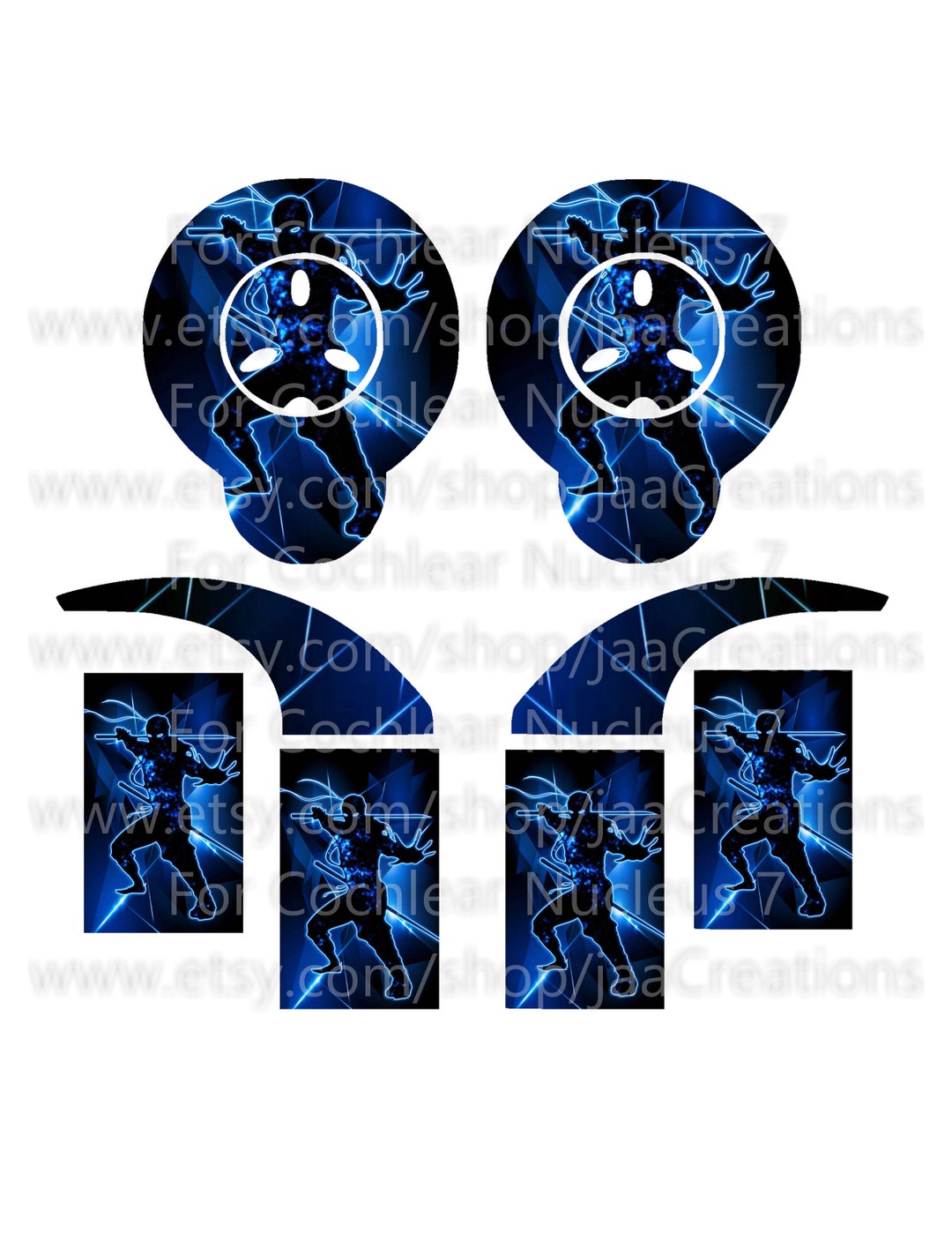 Patterns for Cochlear Nucleus 7 Sticker - Etsy