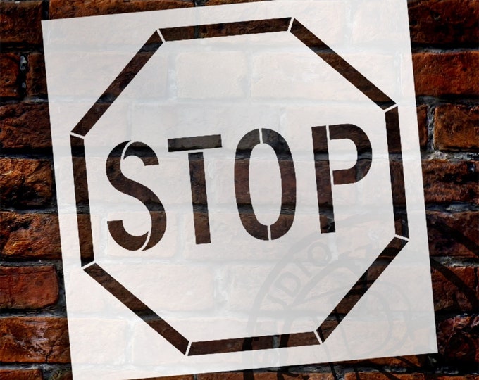 Stop Sign Stencil by Studior12 Select Size USA Made - Etsy