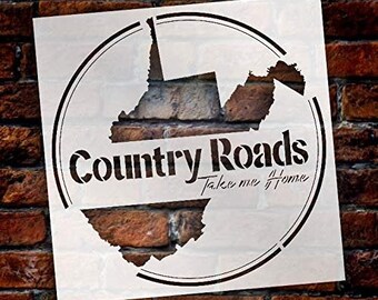 Country Stencil - Etsy