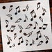 Music Notes Stencil by Studior12 Musical Repeating Pattern - Etsy