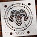 Aries Astrological Stencil by Studior12 DIY Star Sign Zodiac | Etsy