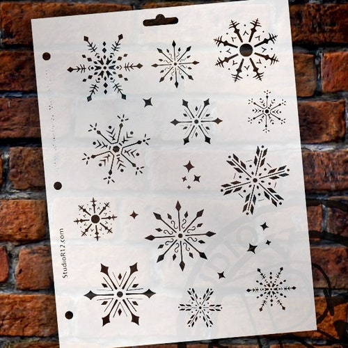 Assorted Snowflake Stencil by Studior12 DIY Christmas & - Etsy