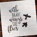 Joyful Cursive Script Stencil by Studior12 DIY Inspiration - Etsy