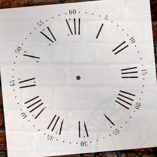 Family Clock Stencil Layering Stencils Wall Stencil - Etsy