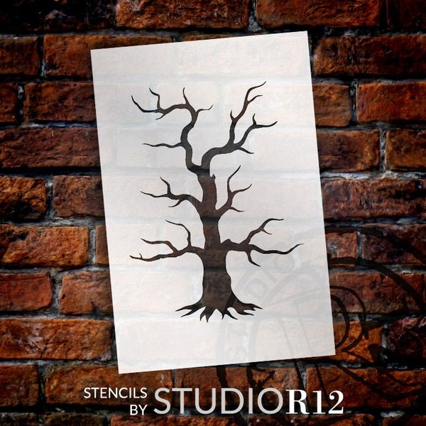 Spooky Tree Stencil - Etsy