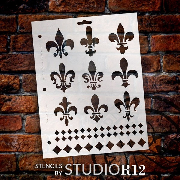 Fleur De Lis Stencil - Etsy