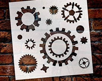 Gear stencil | Etsy
