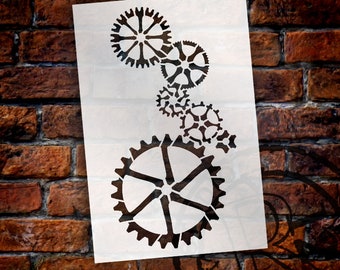 Gear stencil | Etsy