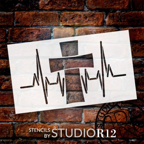 Cross and Heartbeat - Etsy