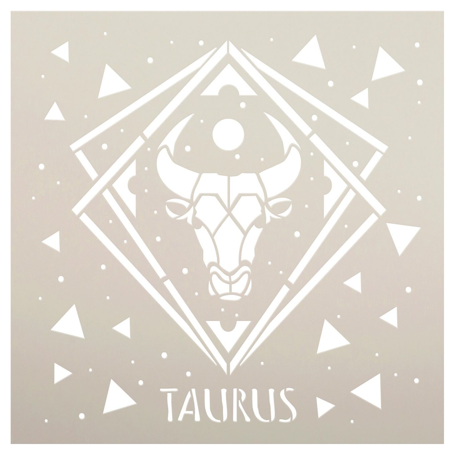 Taurus Zodiac Stencil by Studior12 DIY Star Sign Celestial | Etsy