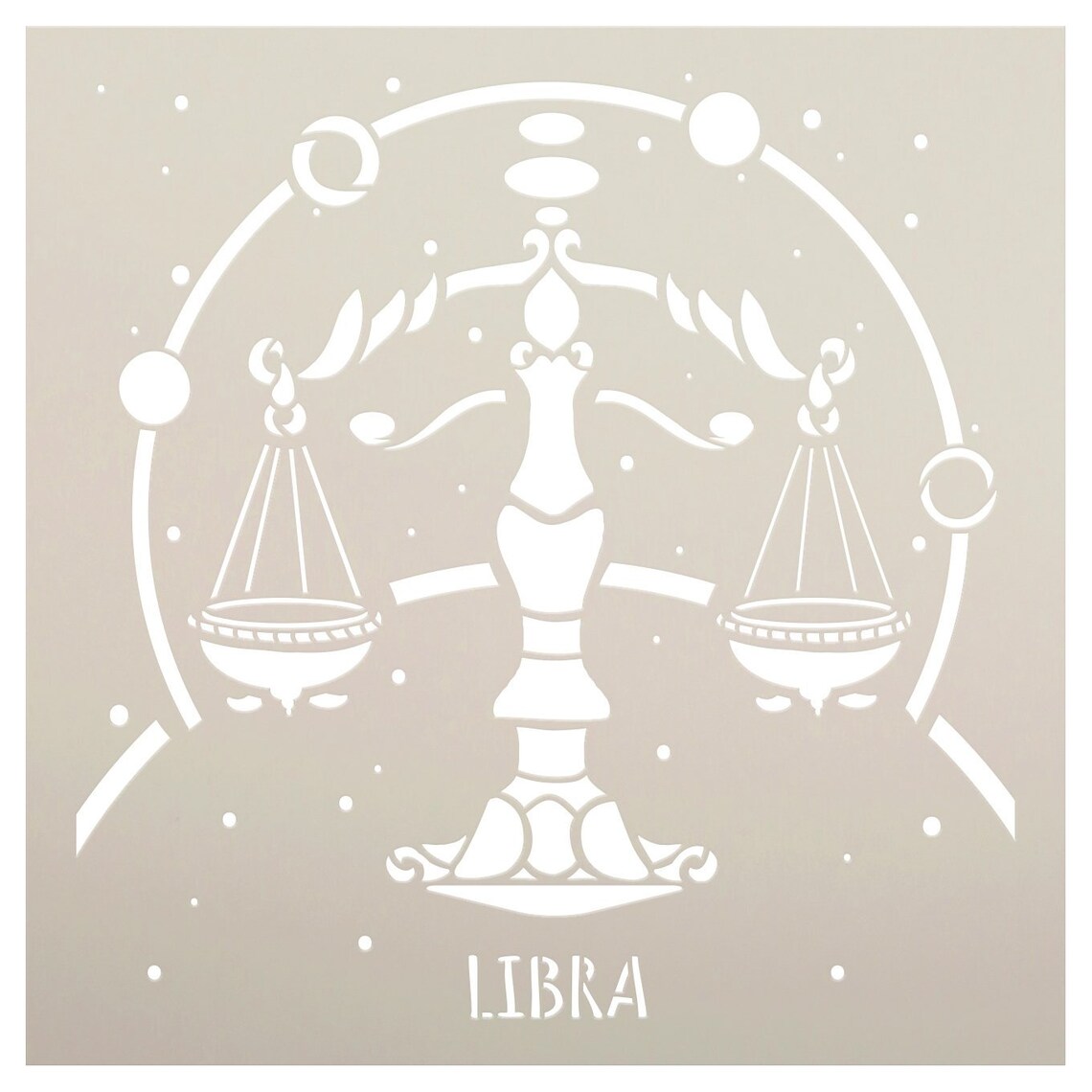Libra Astrological Stencil by Studior12 DIY Star Sign | Etsy