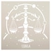 Libra Astrological Stencil by Studior12 DIY Star Sign Celestial Bedroom ...