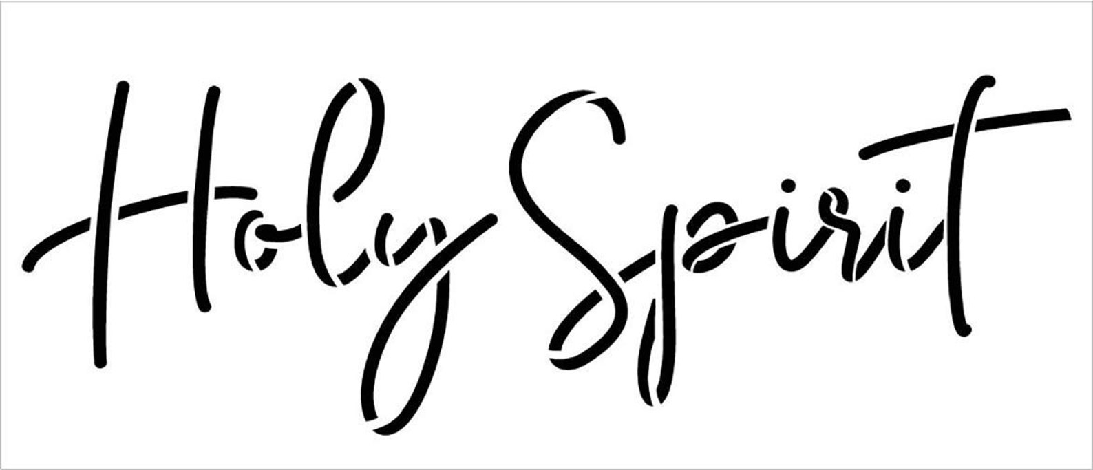Holy Spirit Stencil by Studior12 You Are Welcome DIY - Etsy
