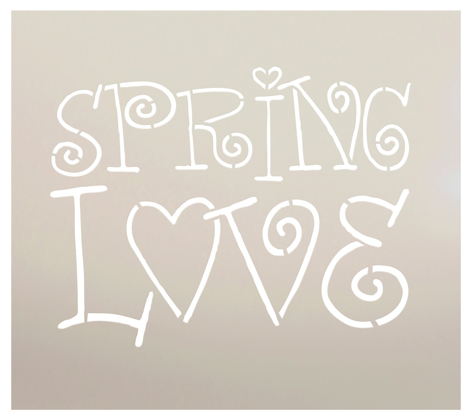 Word Stencil Spring Love 8 X 9 STCL318 by | Etsy
