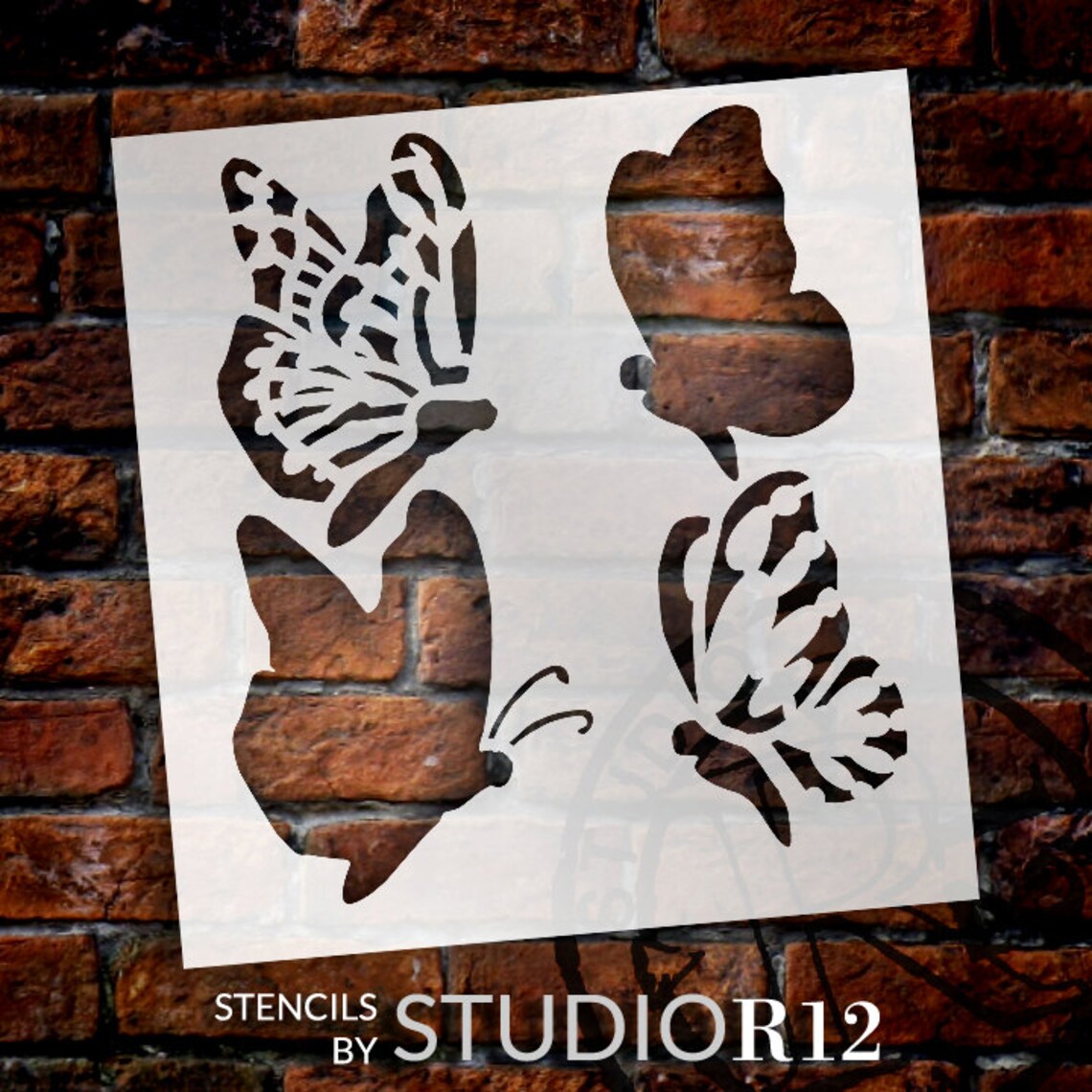 Monarch Butterfly Profiles Art Stencil 12.5 X - Etsy Hong Kong
