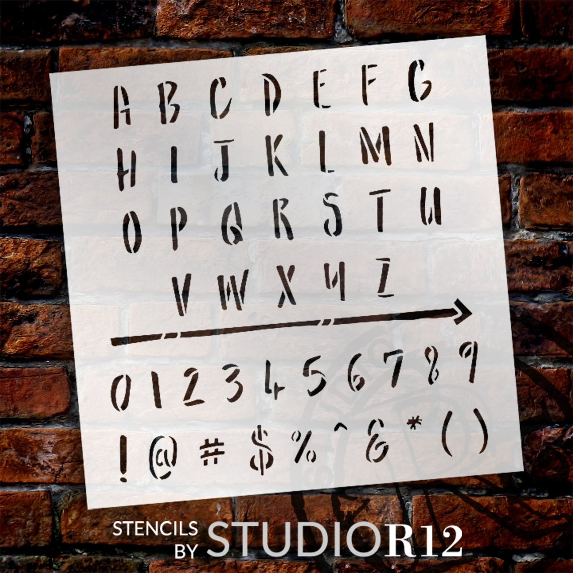 Hand-drawn Marker Lettering Stencils by Studior12 Reusable - Etsy