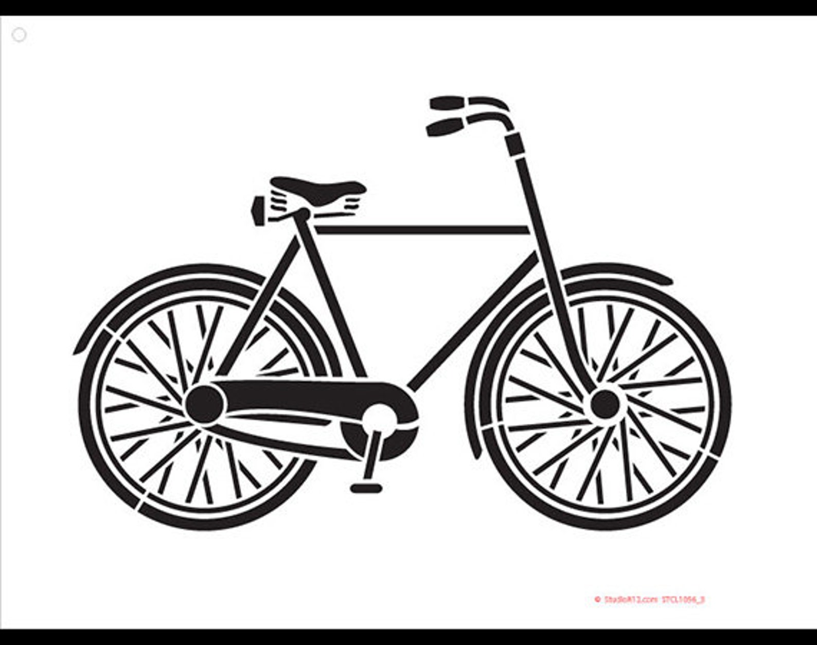 Basic Vintage Bicycle Art Stencil Select Size STCL1056 - Etsy