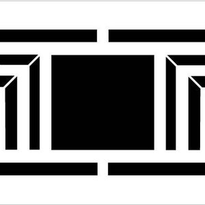 Meander Square Spiral Pattern Stencil by Studior12 DIY Greek Key Border ...